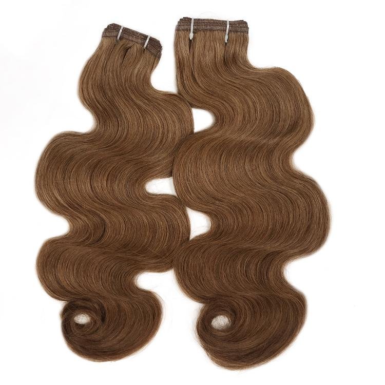 Extra Thin Beaded Flat WEFT Hair Extensions - 100% Remy Human Hair Che ...